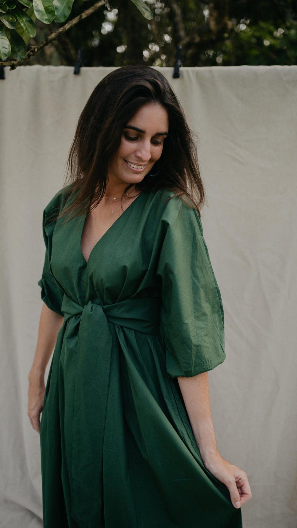 Celeste Caribbean | Cotton Midi Dress | Cocktail Dress